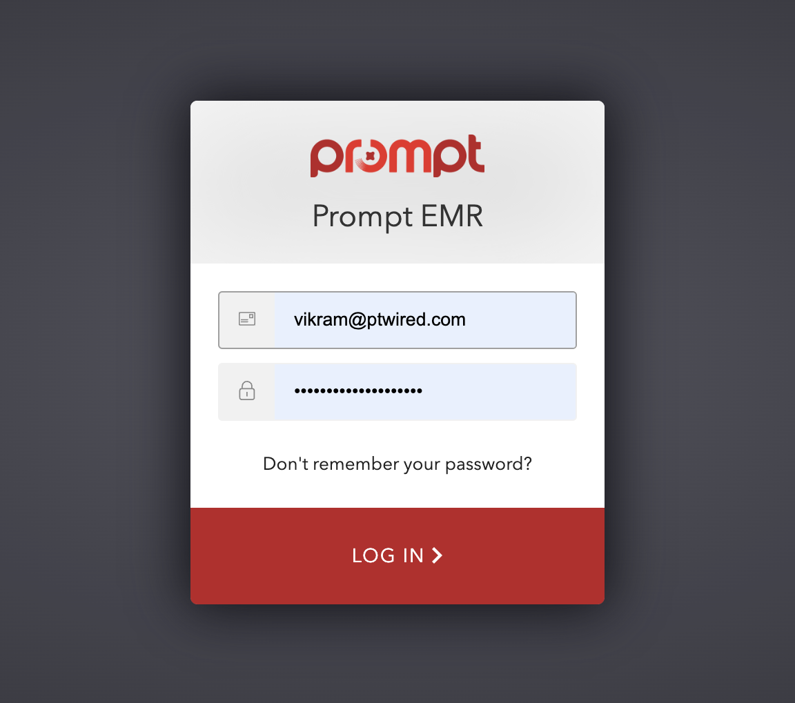 Importing Patient from Prompt to PT Wired: 'Open PT Wired' Button – PT Wired