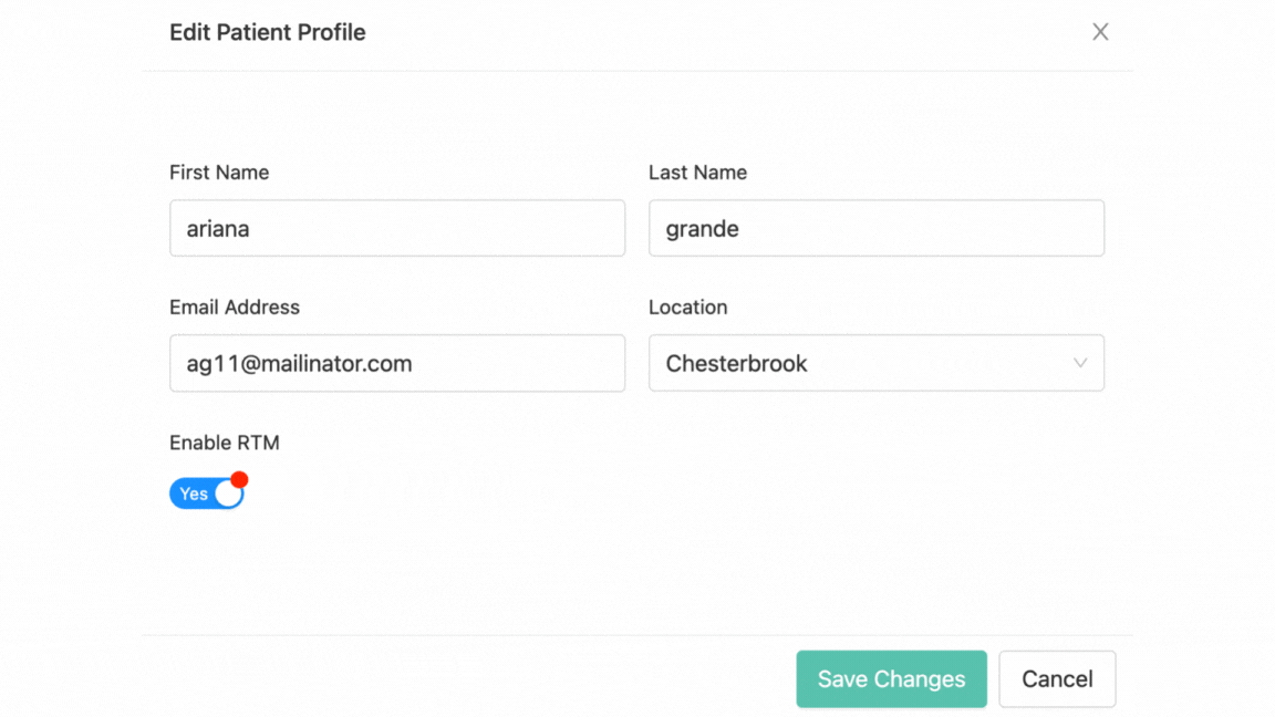 Enabling and Disabling RTM Function – PT Wired