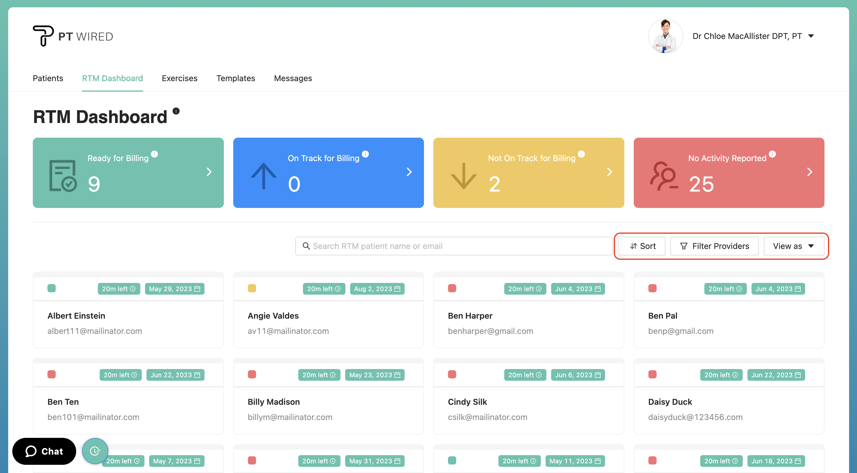 RTM Dashboard Overview – PT Wired