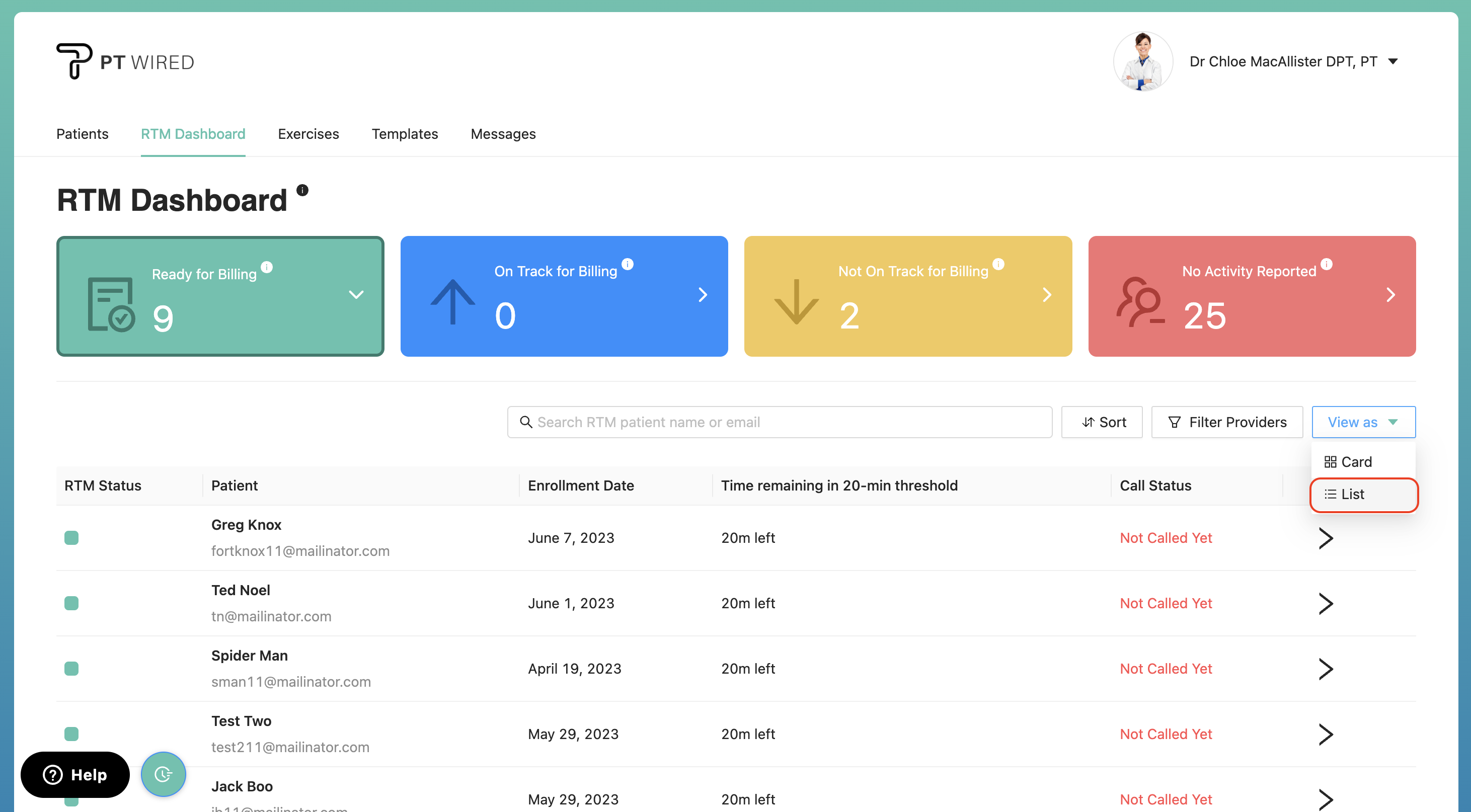 Rtm Dashboard Overview Pt Wired