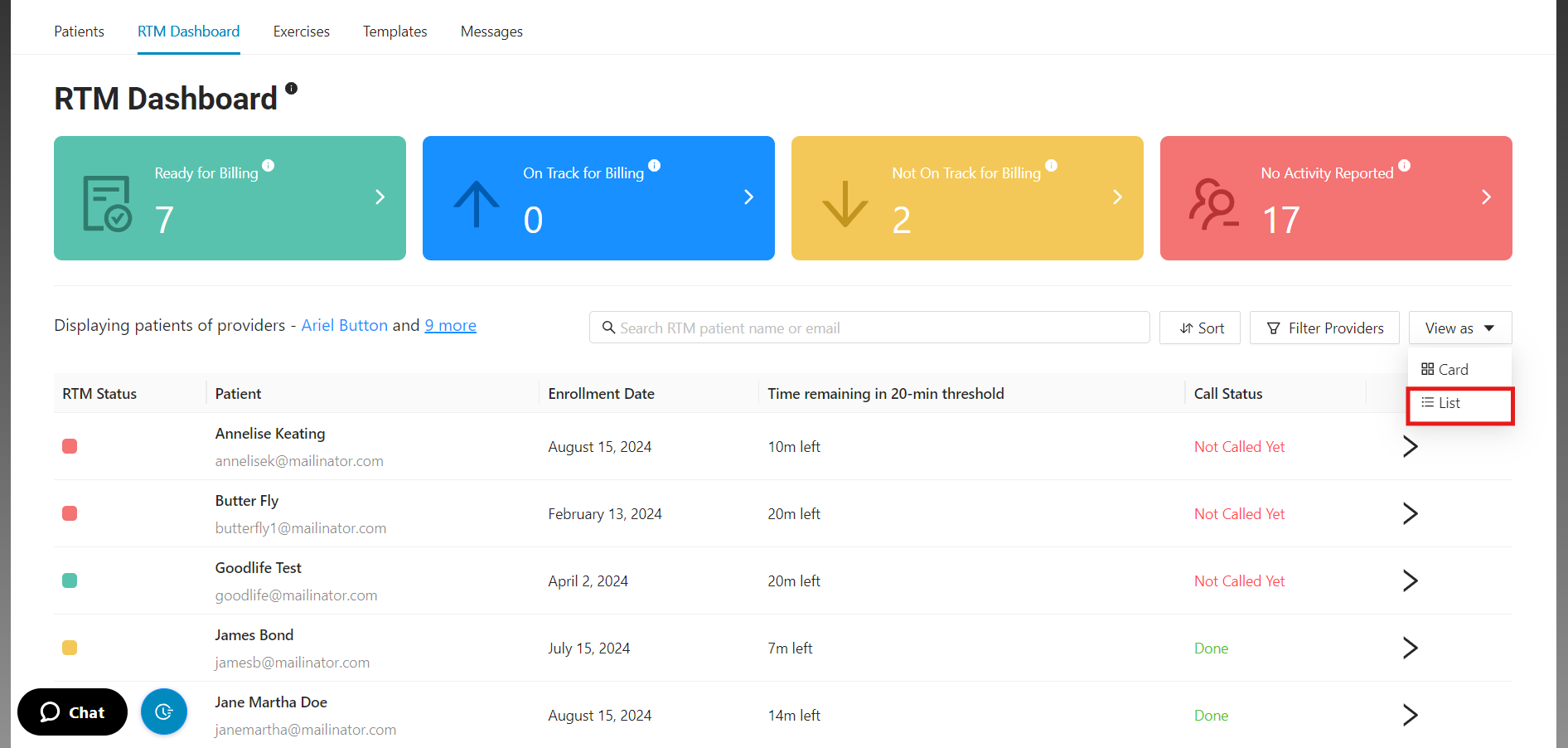 RTM Dashboard Overview – PT Wired
