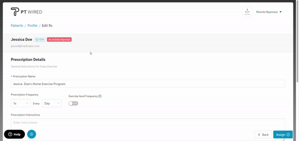 Mirror Exercise Feature – PT Wired