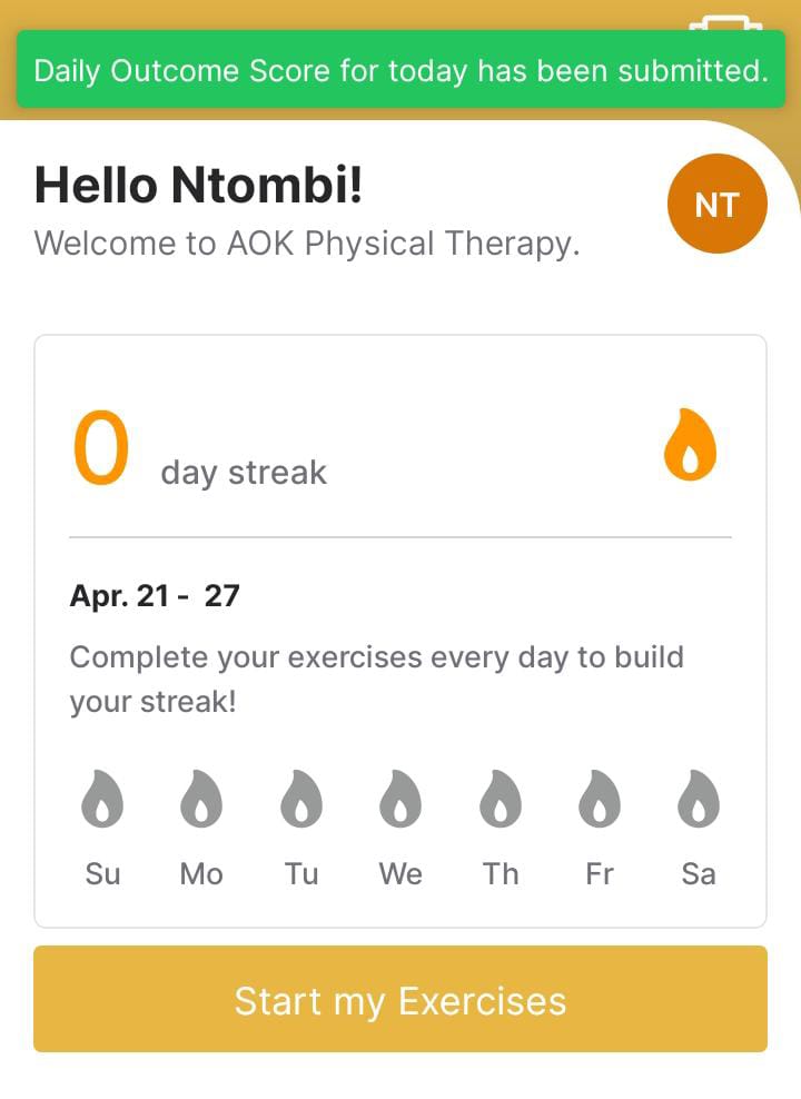 Daily Outcome Score – PT Wired